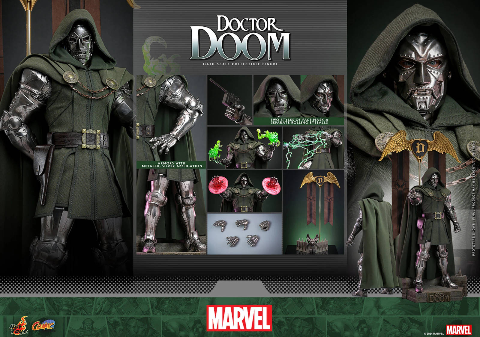 The Genius Ruler of Latveria: Hot Toys Releases a Doctor Doom Figure from the Marvel Comics Universe