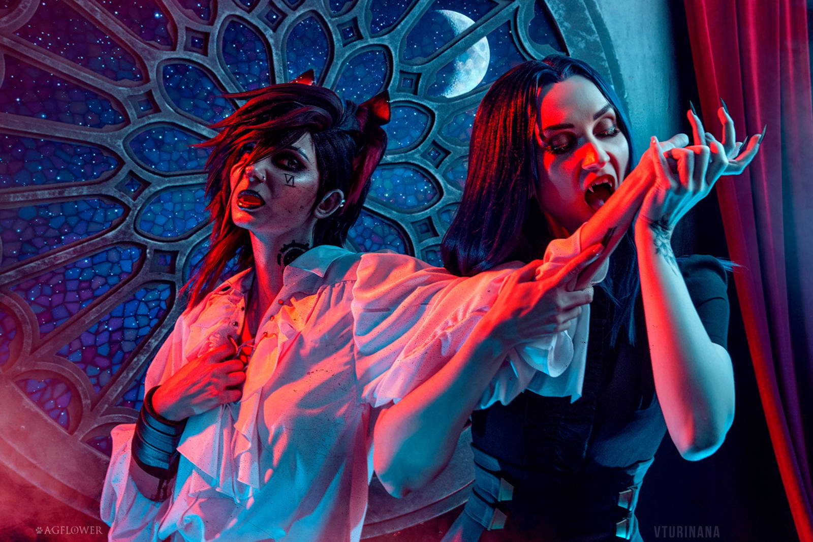 Vampiress and Her Pet Werewolf: Cosplayers Transform into Caitlyn and ...