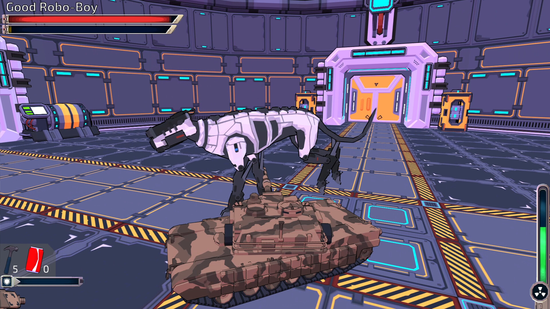 Soulslike about a parrying tank fighting aliens on Earth and in space ...