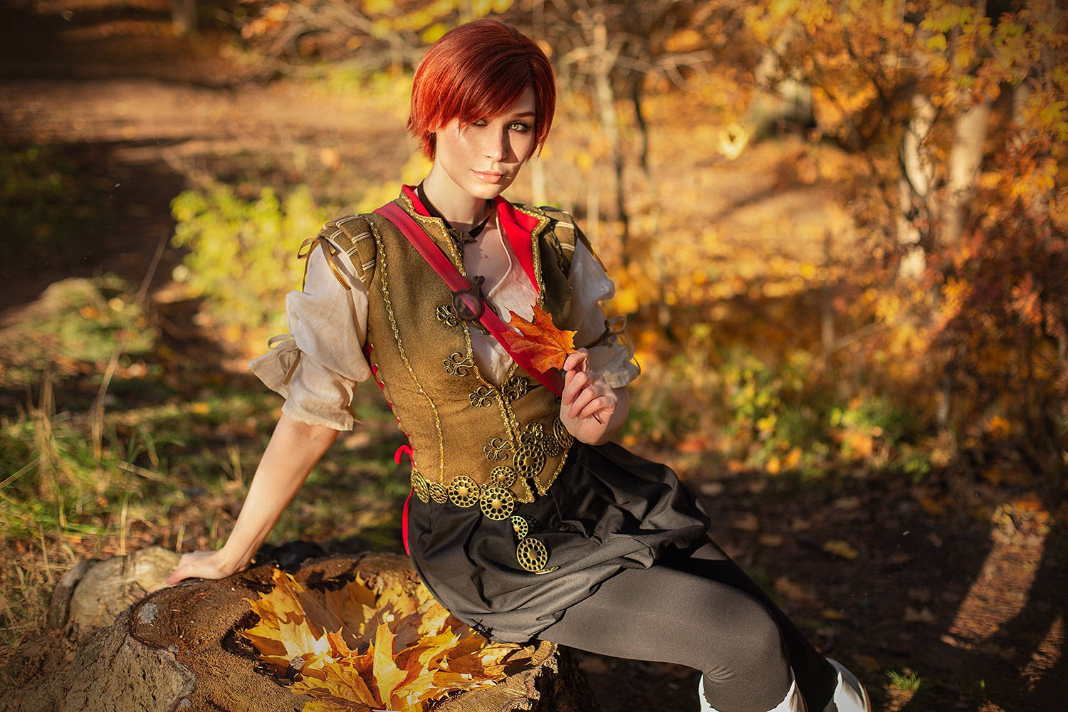 A Walk in an Autumn Forest: Cosplayer Transforms into Shani from The ...